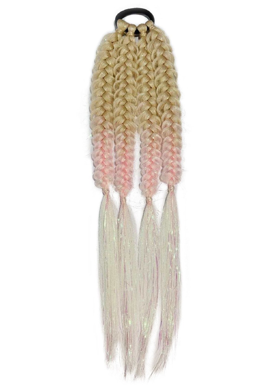 Mermaid Braid 45cm - Pearl/Pink - Miss Majesty